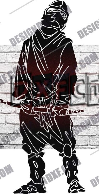 Download Ninja Fighter DXF Files - Cut Ready Designs