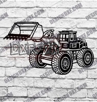 Loader Bulldozer DXF Files - CNC Designs