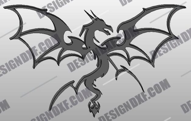 Mystical Dragon DXF Files - Download Now