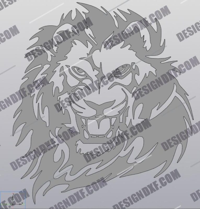 Majestic Lion DXF Files - Download now and start crafting