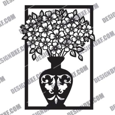 Elegant Flower Vase DXF Files | Cut Ready for CNC Machines